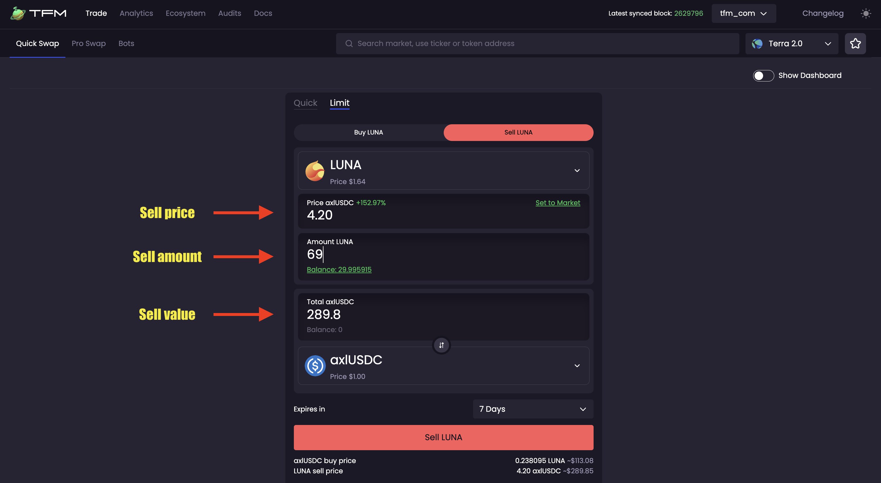 TFM 📊 on Twitter: "1/2 Did someone say limit orders on Terra⁉️ Now you can set $LUNA buy and ...