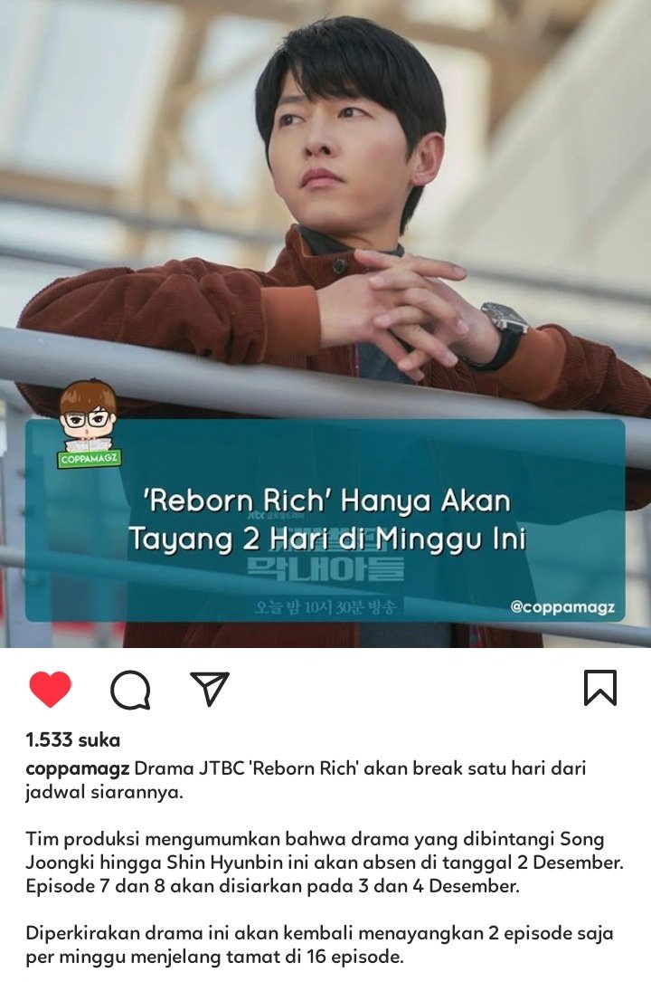 K-Drama Menfess on Twitter: "•kdm• Guys reborn rich minggu dpn bakal tayang 2 eps aja ©® On pict ...