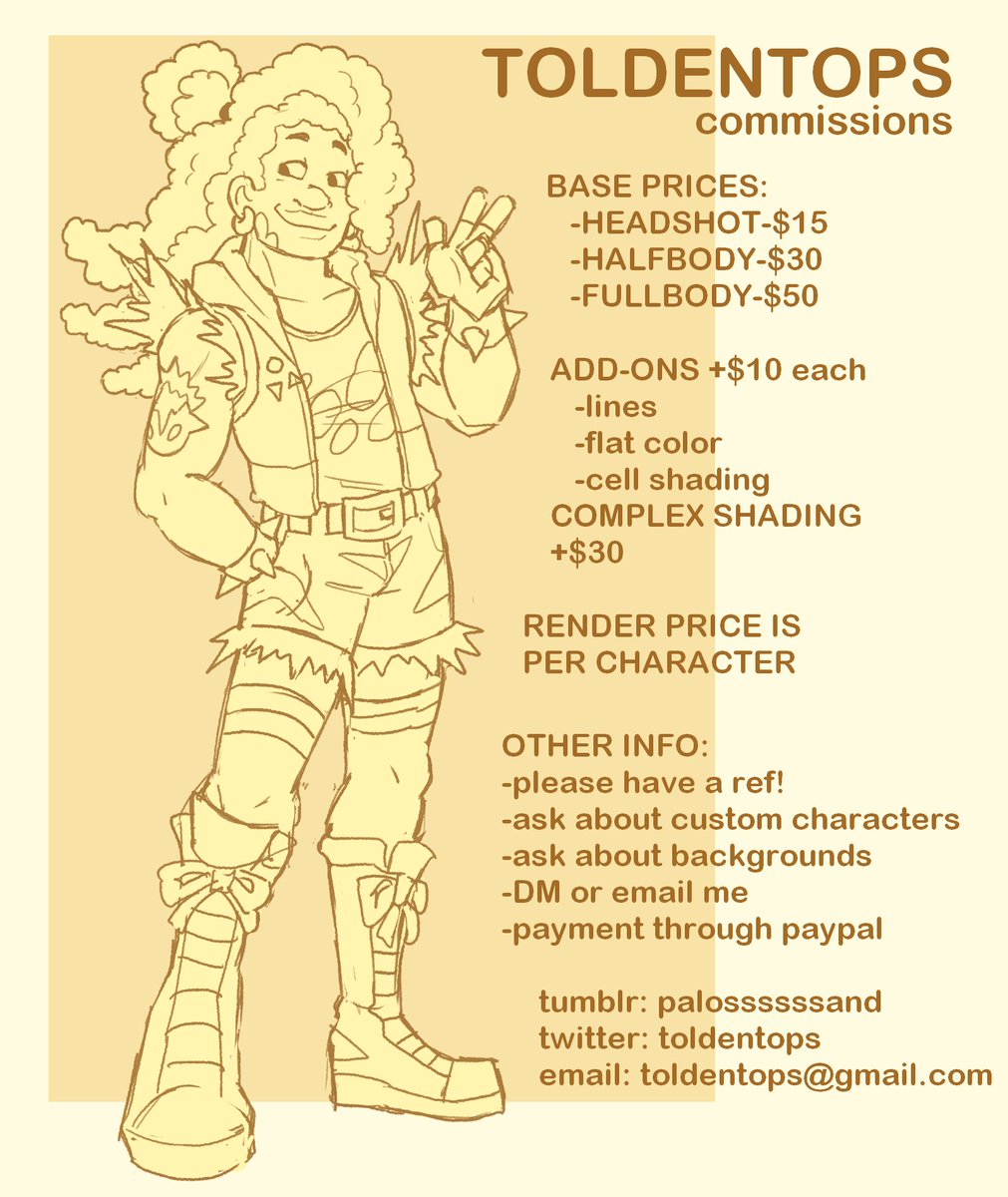 「Finally updated my commission sheet! Det」|🐙🦑👁️one-eyed Guy enjoyer👁️ comms openの漫画