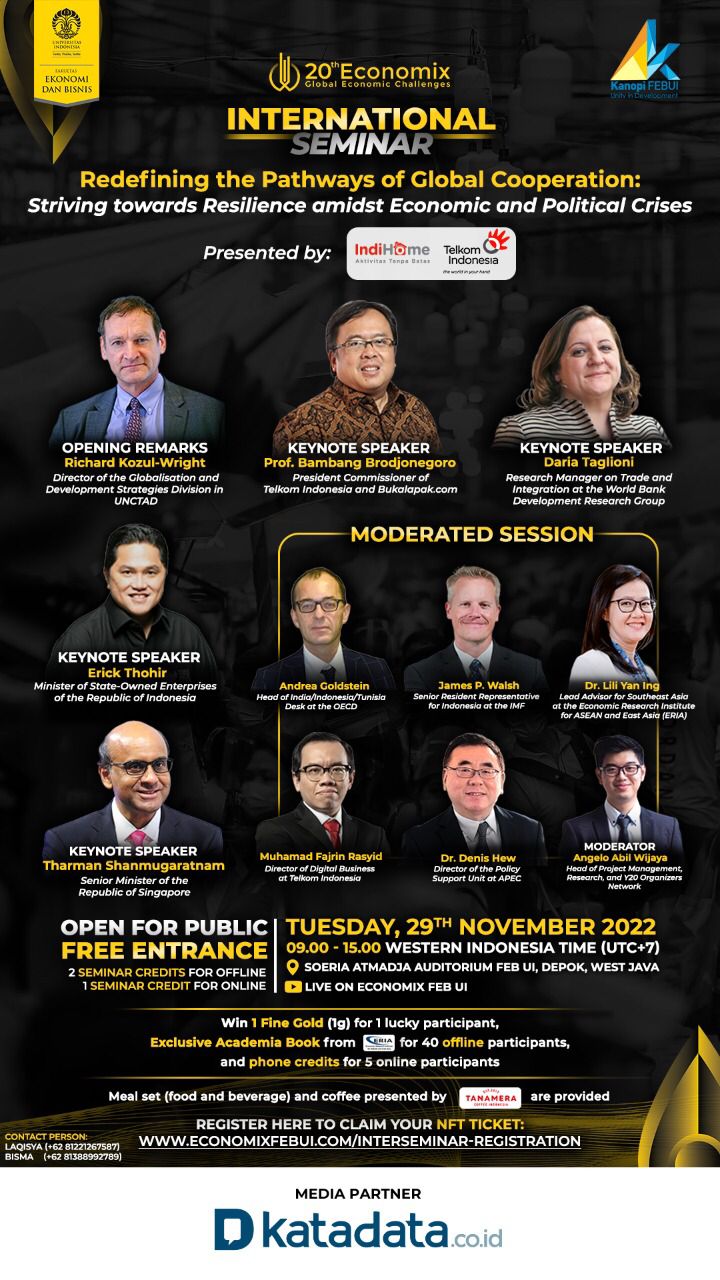 Katadata.co.id on Twitter: "The 20th Economix International Seminar will be discussing about ...