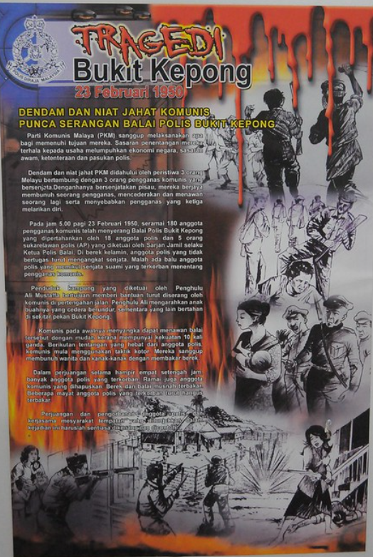 The CT attack on Bukit Kepong (1950) 1. Statement by CUING MOl CUAI aged 43 years Member of the ...