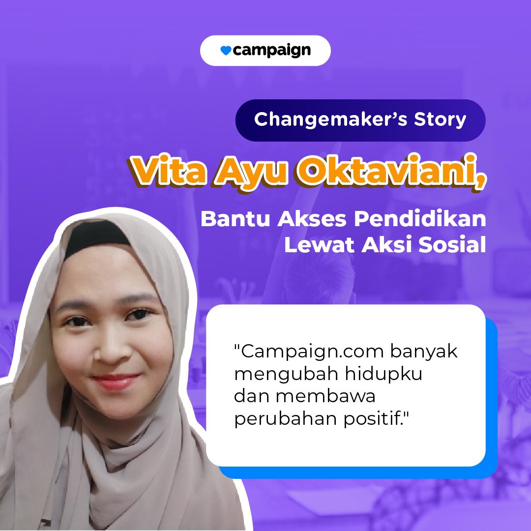 Champ on Twitter: "Its time for Changemaker’s Story!💙 Mari kita perjuangkan pendidikan yang baik ...