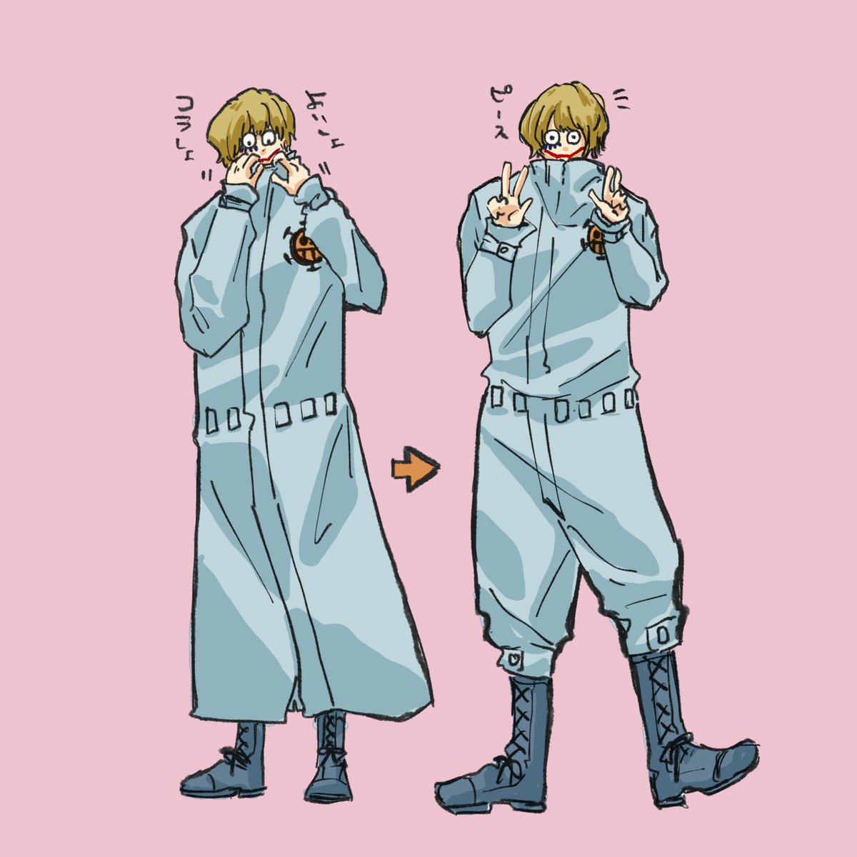 「建前:コラソンはドジっ子だけど腕は立つので一通り乗り物は乗りこなせると信じてる 」|よこﾁ ｩのイラスト