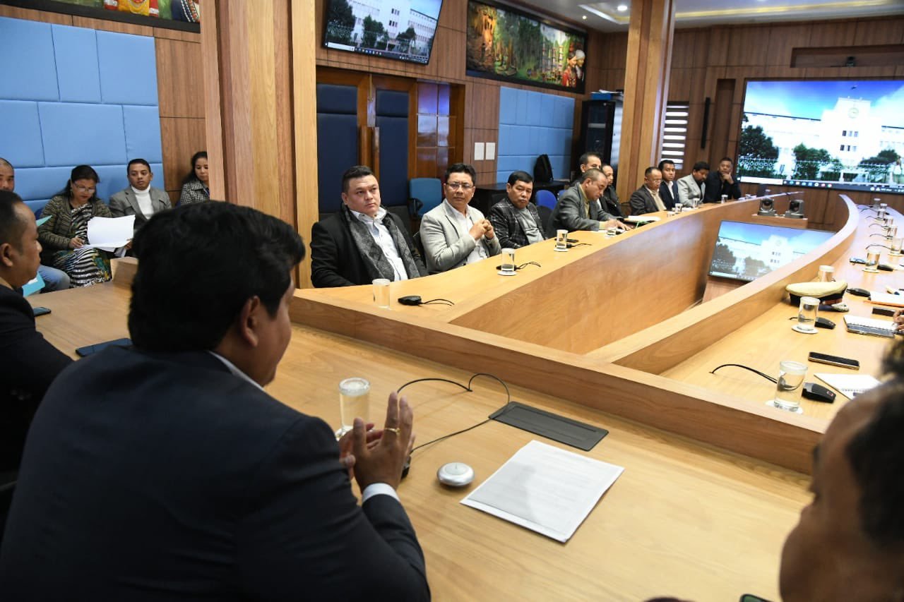 ANI on Twitter: "Held meeting with leaders of political parties & local MLAs to brief them on ...