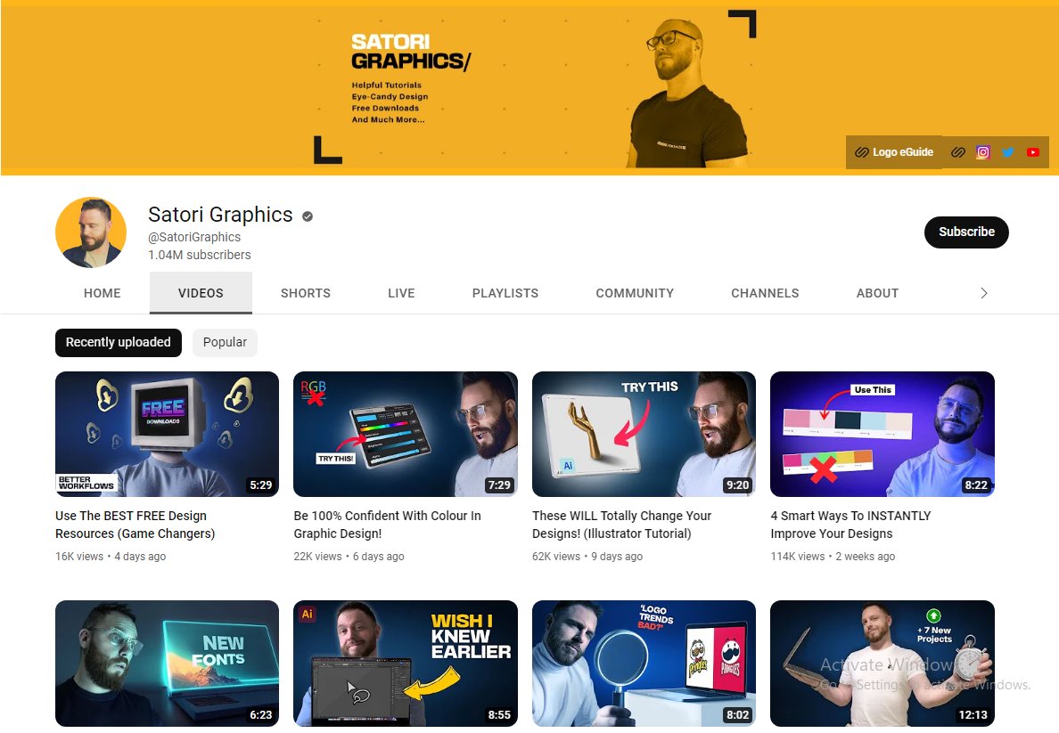TOP YOUTUBE CHANNELS FOR GRAPHIC DESIGNERS👇 - المسلسل من Aaliya @aaliya ...