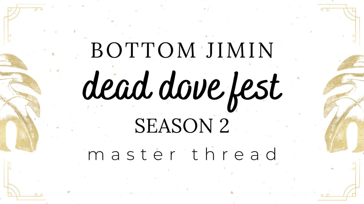welcome to Season 2 of bottom jimin dead dove fest ♡ / Twitter