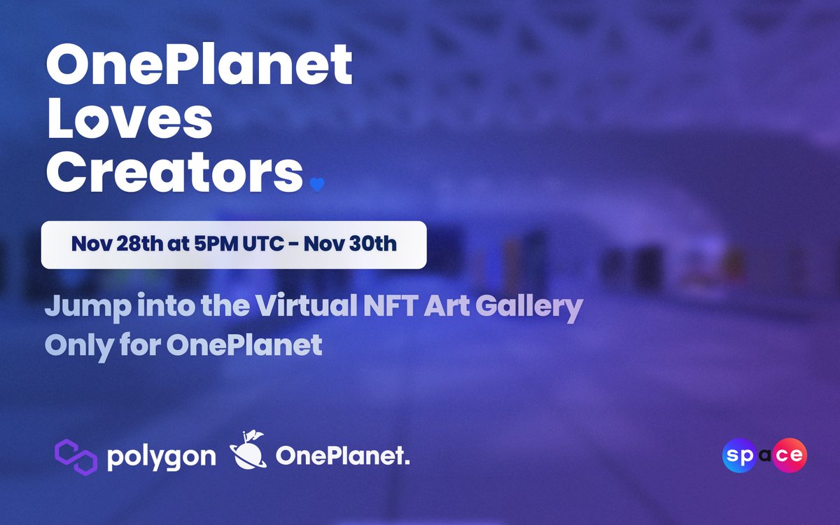 Polygon Daily 💜 on Twitter: "RT @OnePlanet_NFT: Polygon 💜 Creators, and so does @OnePlanet_NFT ...