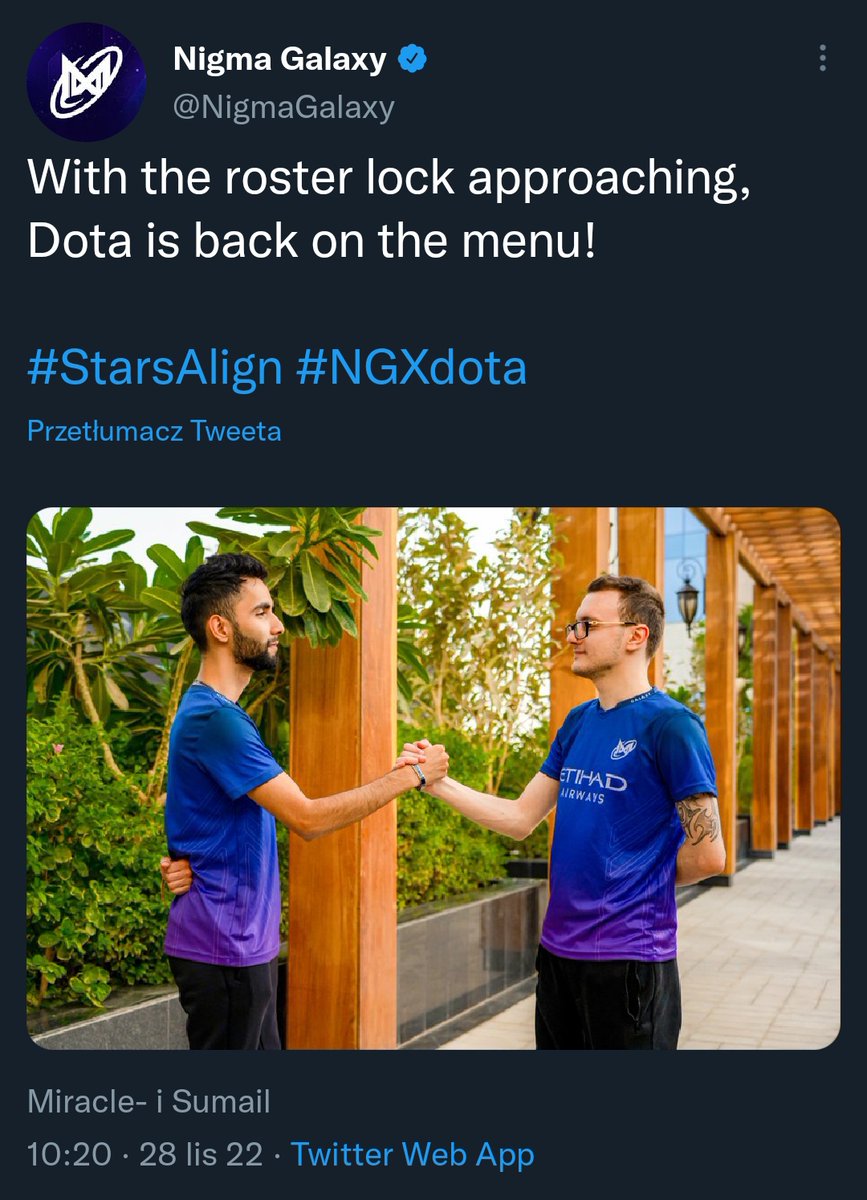 Reddit Dota 2 On Twitter Teamnigma Twitter Confirming Part Of The New Roster Or Is It A