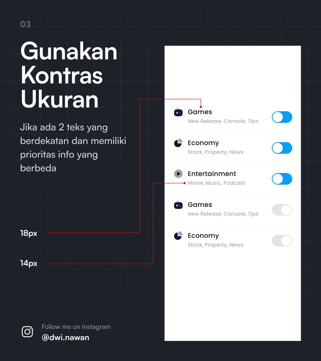 Tips design biar UI Design terlihat rapih. Coba dipraktekkin dan tag hasil nya ya 😁 - Thread ...