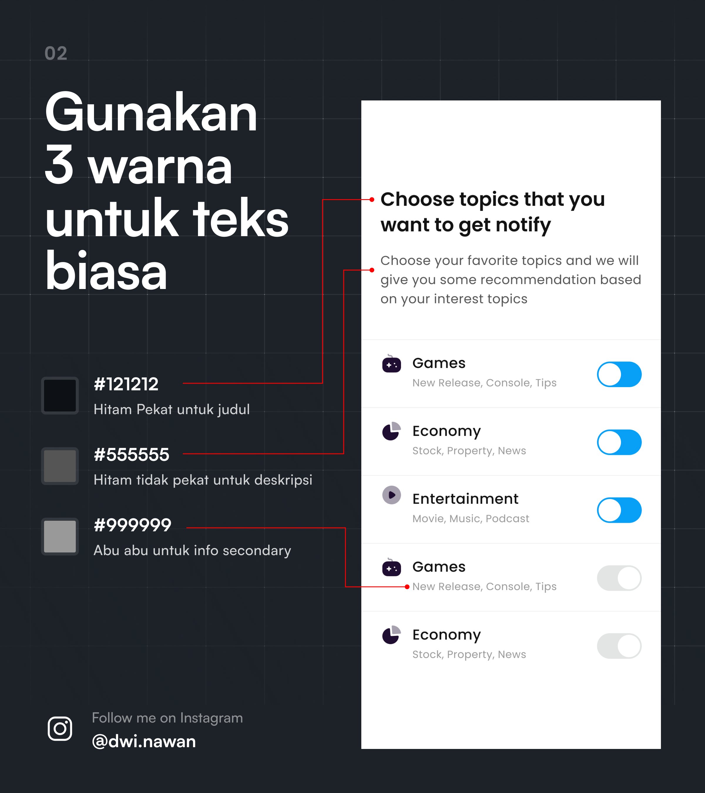 Dwinawan on Twitter: "Tips design biar UI Design terlihat rapih. Coba dipraktekkin dan tag hasil ...