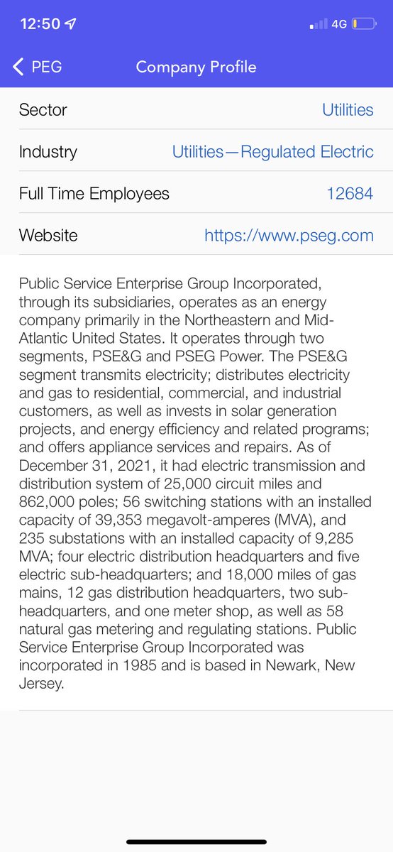 OptionsPro MaxPain on Twitter: "$PEG company #profile, #Fundamental and #Technical Analysis ...