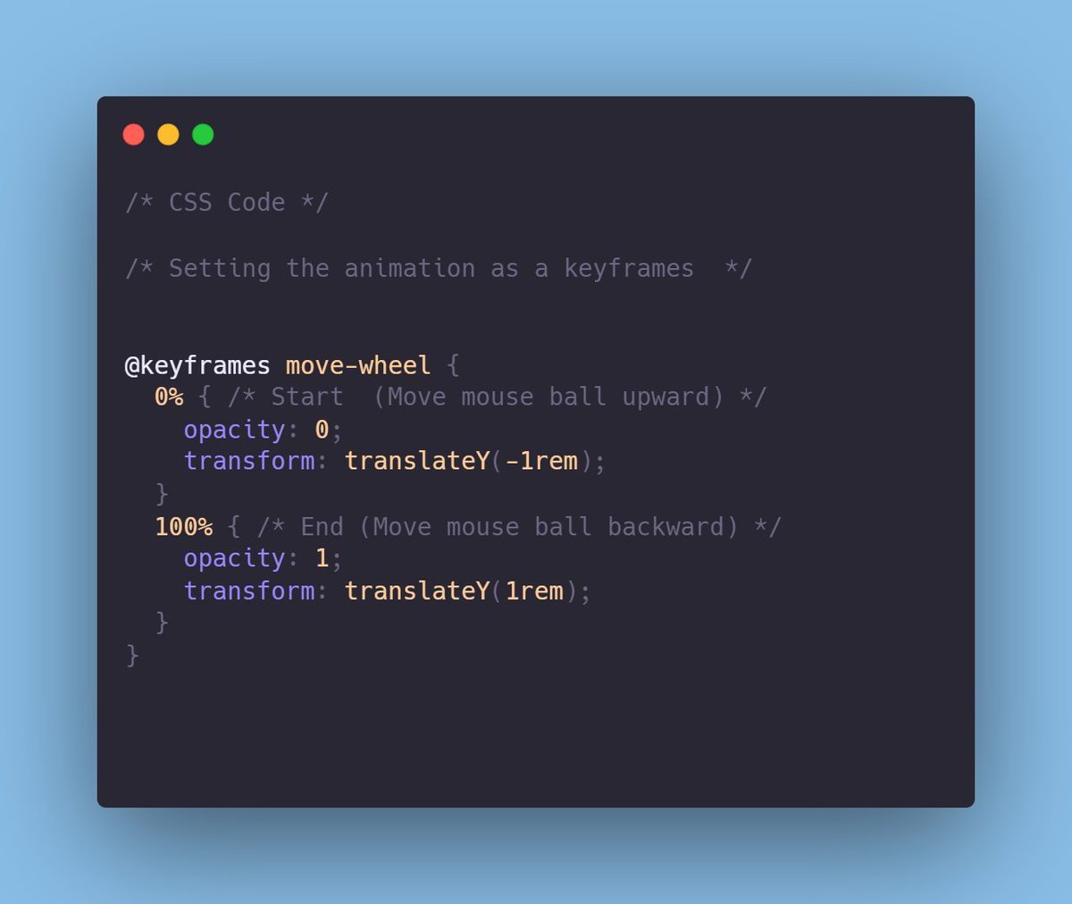 كيفية عمل Animation (Scroll Down) مع شرح الكود: How to make scroll down ...