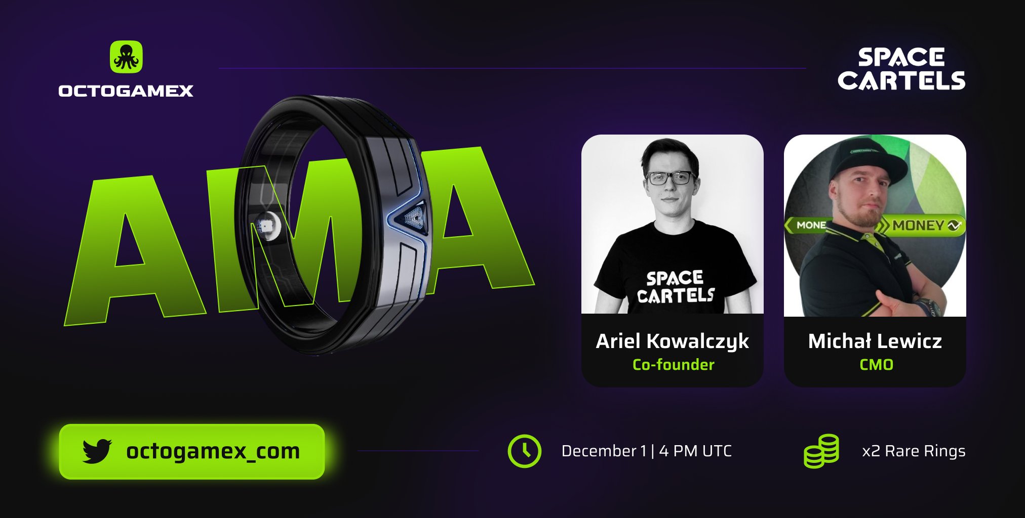 OctoGamex on Twitter: "🎙 An OctoGamex AMA with @Arielskiy - Co-founder & @LewiczMichal - CMO of ...