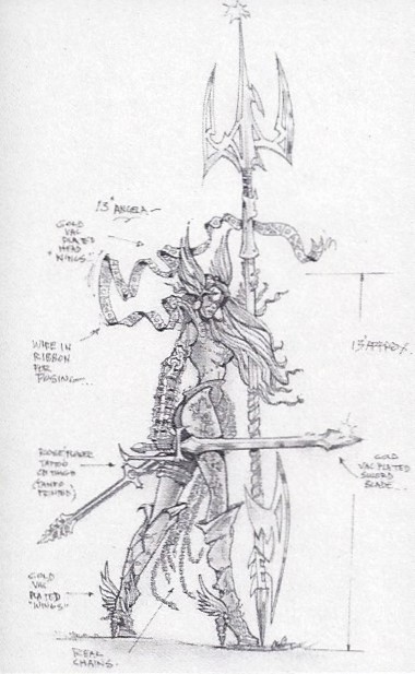 Daily Spawn Archive on Twitter: "RT @SpawnArchive: Angela Super Size Figure Concept Art (1995) # ...