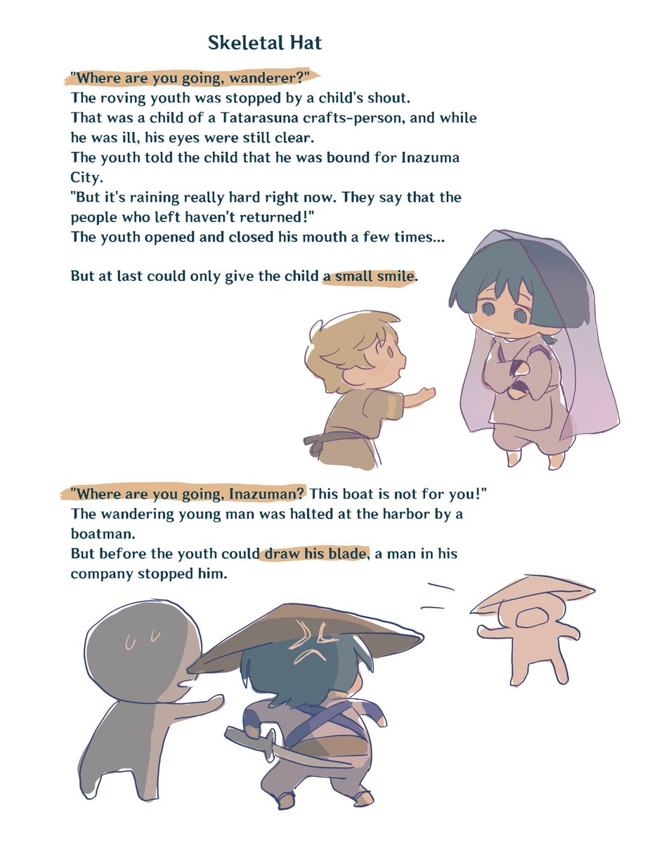 「scaramouche finds out childe is a bit weak to sweet faces...」fenkko 🎶 ...