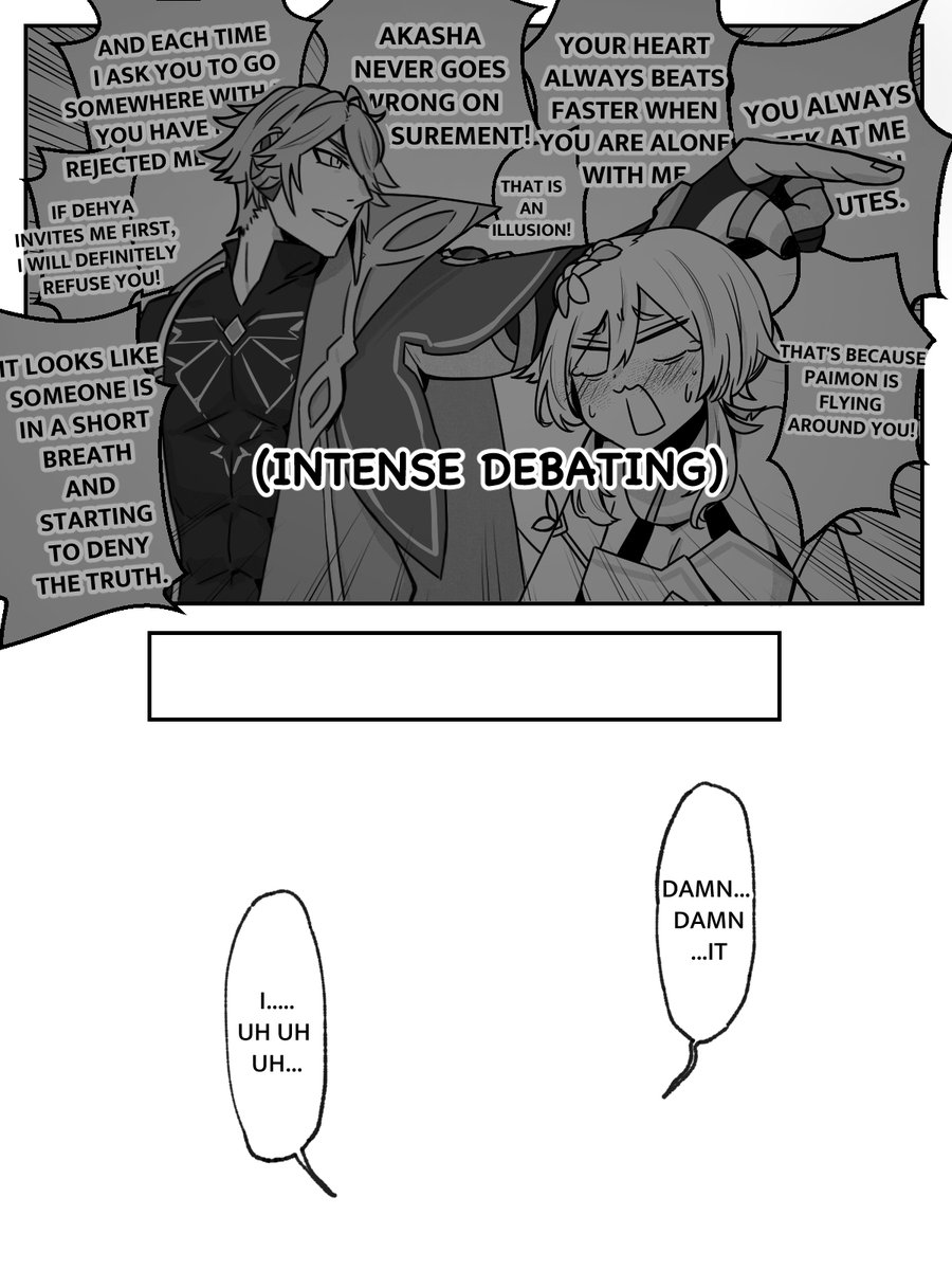 Meowdio2 on Twitter: "Let's debate. #ゼン蛍 #hailumi #GenshinImpact #原神 #Alhaitham #lumine"