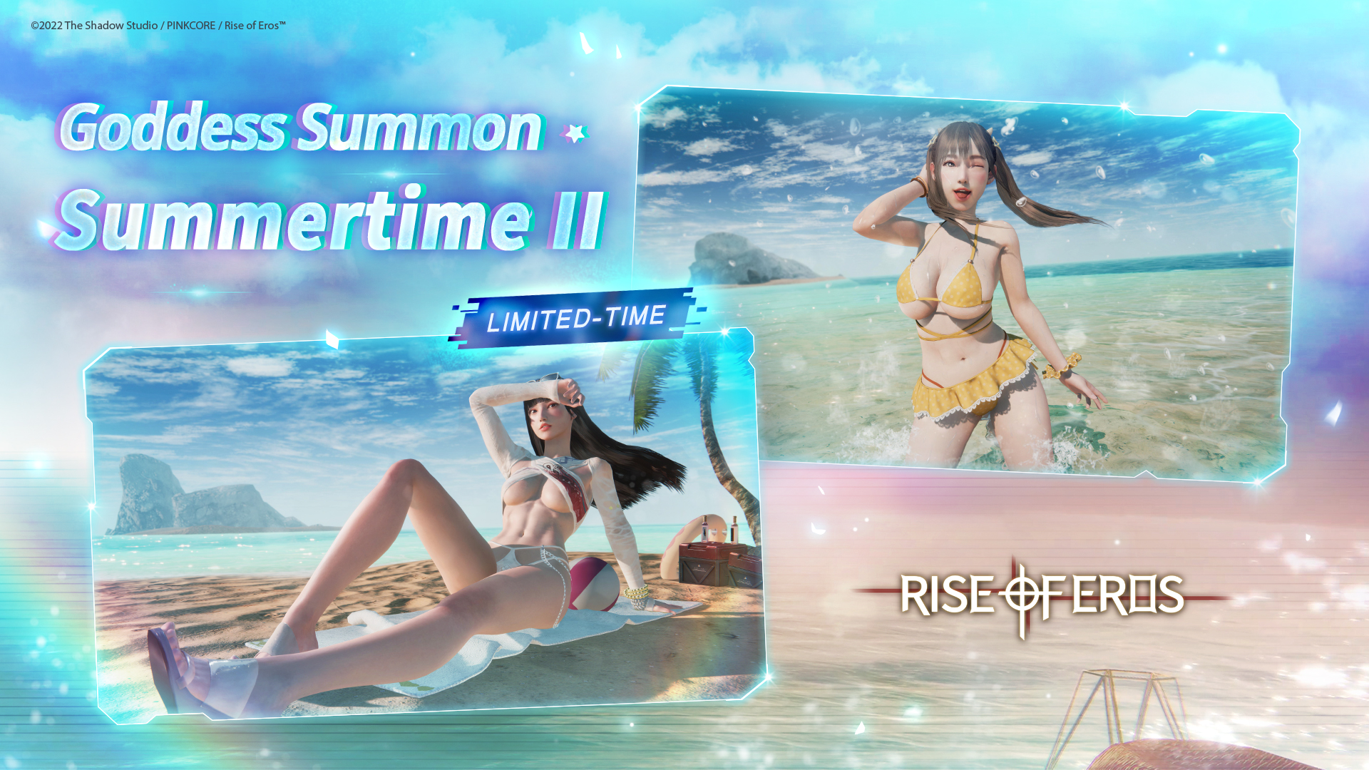 Rise of Eros on Twitter: "[Goddess Summon - Summertime II] Limited Summon pool is now open! Log ...