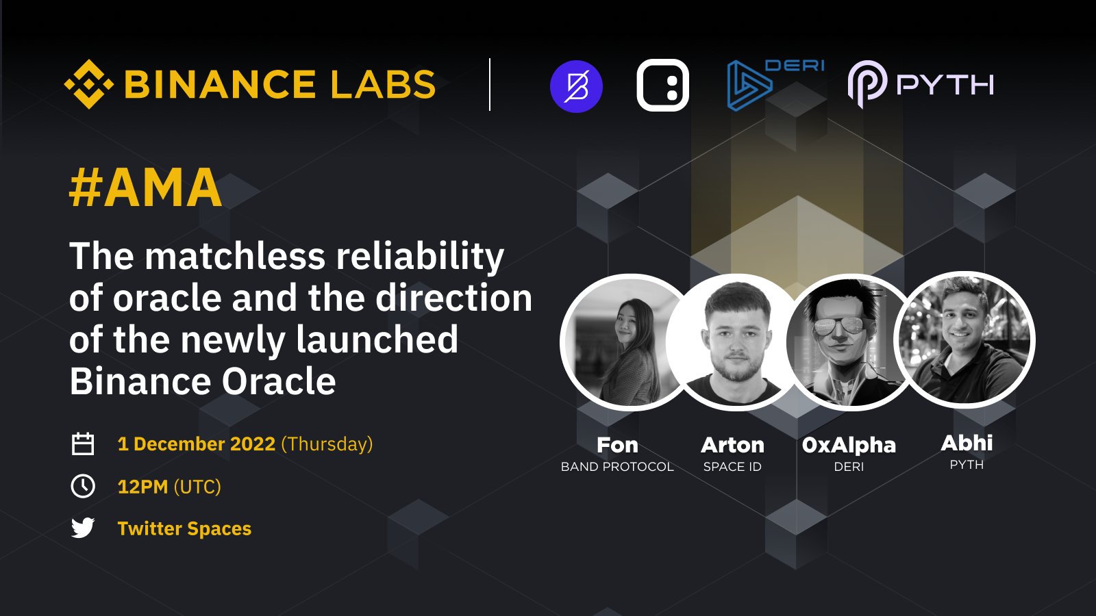 Binance Labs Fund on Twitter: "Tune in as we explore oracle’s reliability and the direction of ...