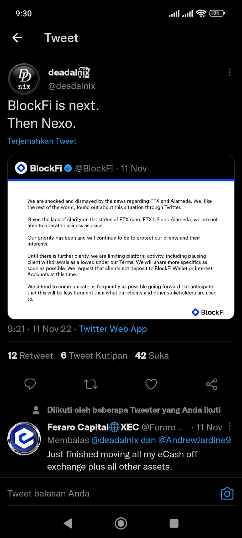 Bitfinex’ed 🔥🐧 Alldafuda Research on Twitter: "NEXO IS A PONZI SCHEME. Same business model as ...