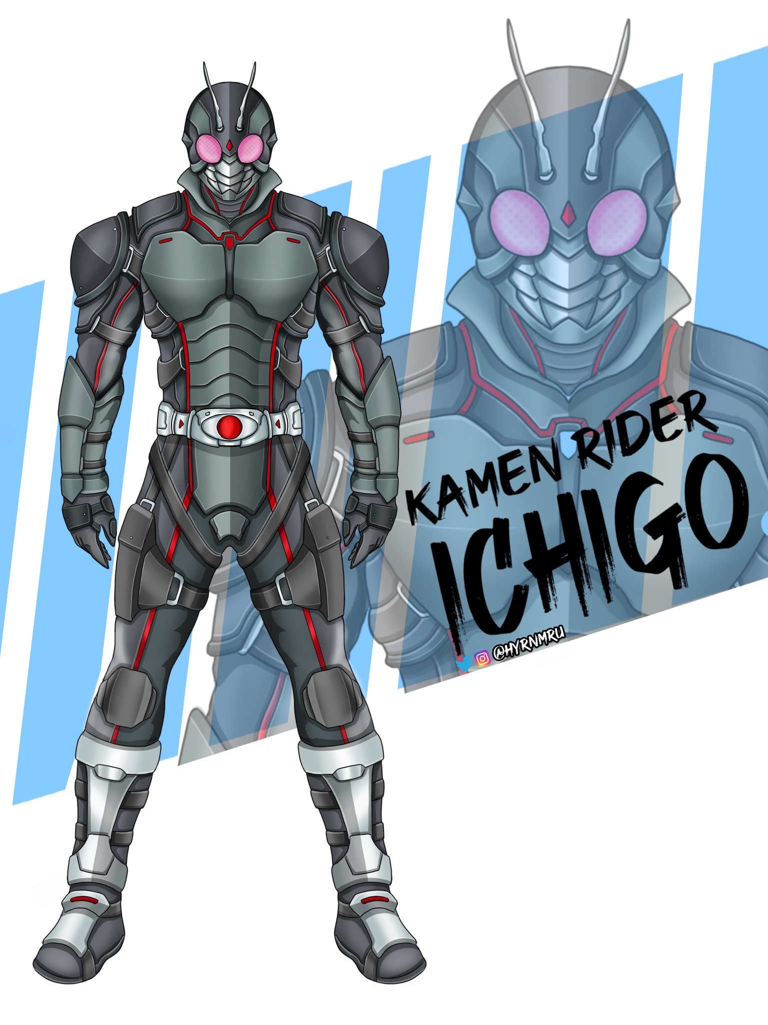 Kamen Rider Ichigo Fan Art Kamen Rider RX Redesign ZBrushCentral