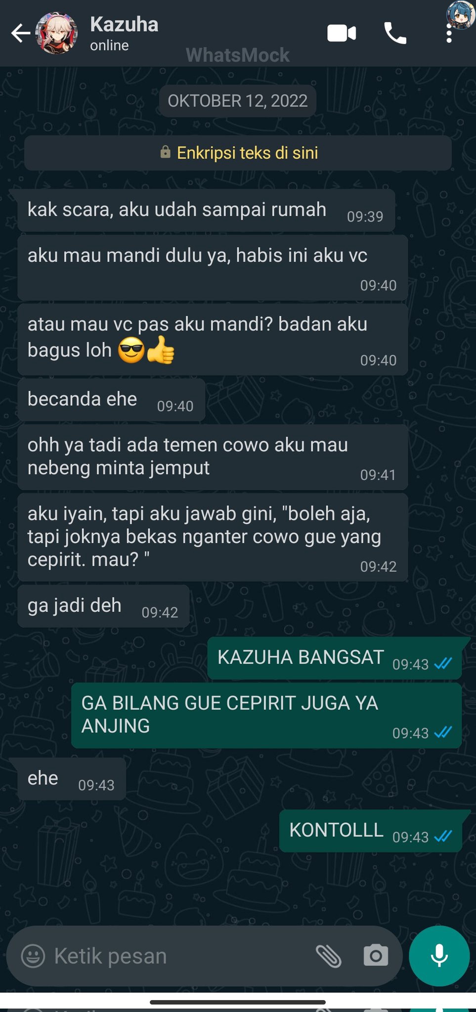 ON 📩 | BACA RULES DI LIKES on Twitter: "au! cw // bxb , kazuscara , bokep dikit, harsh words ...