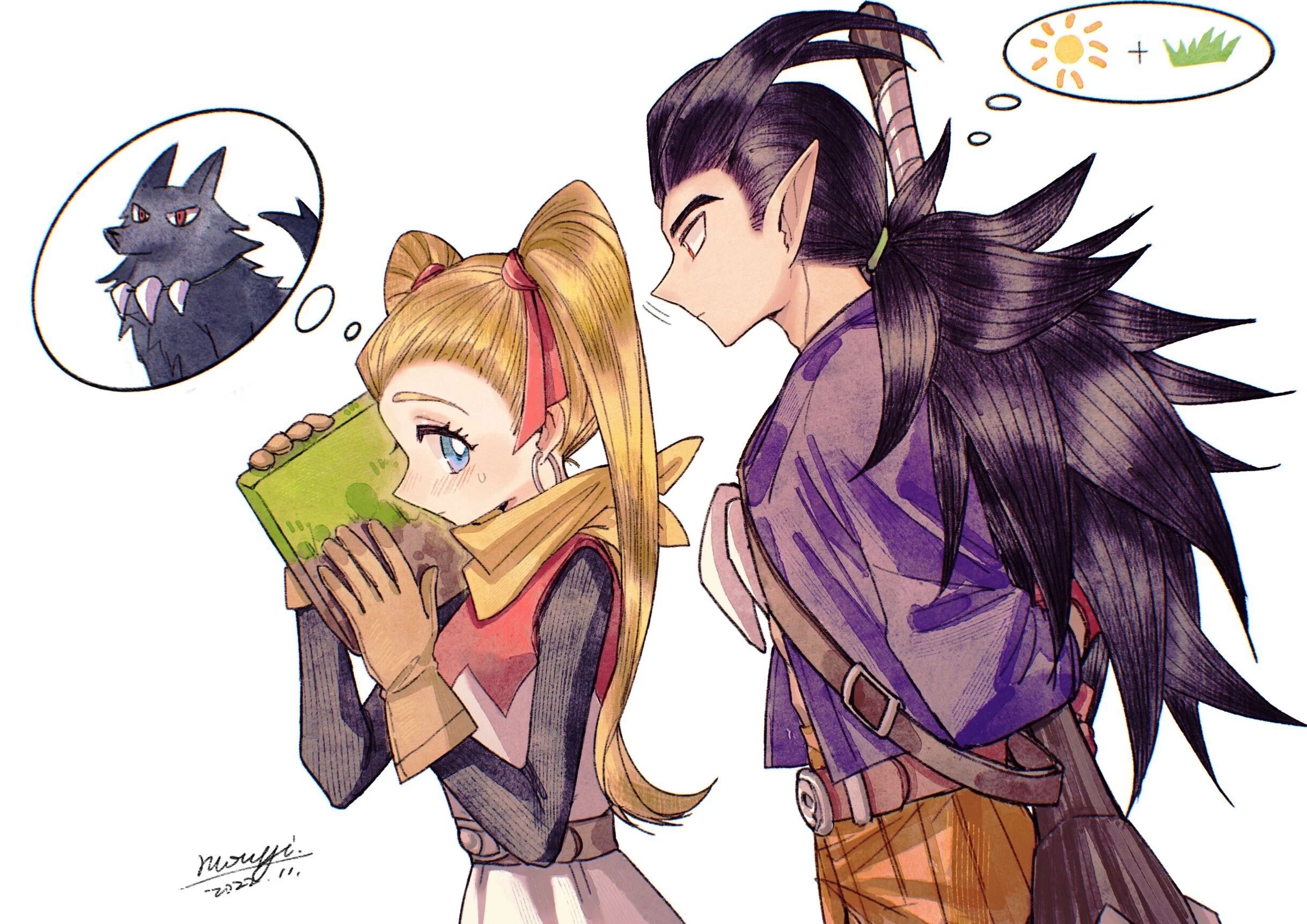 Mouyi on Twitter: "席德：“克莉叶身上有太阳和青草的气味” 克莉叶：“这家伙是狗吗” #シド主♀ #DQB2 https://t.co/LmTd1H4sfM" / Twitter