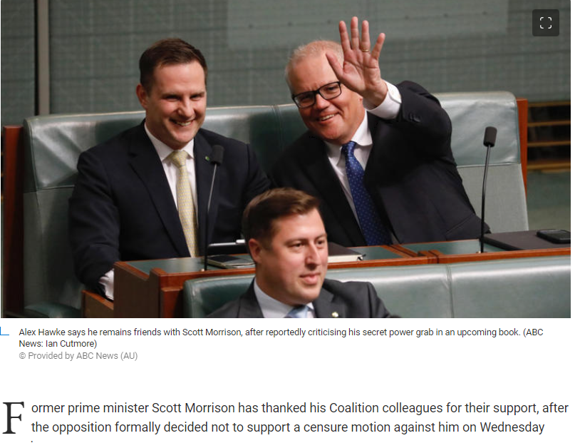 Lynlinking On Twitter Scott Morrison Thanks Colleagues On Eve Of