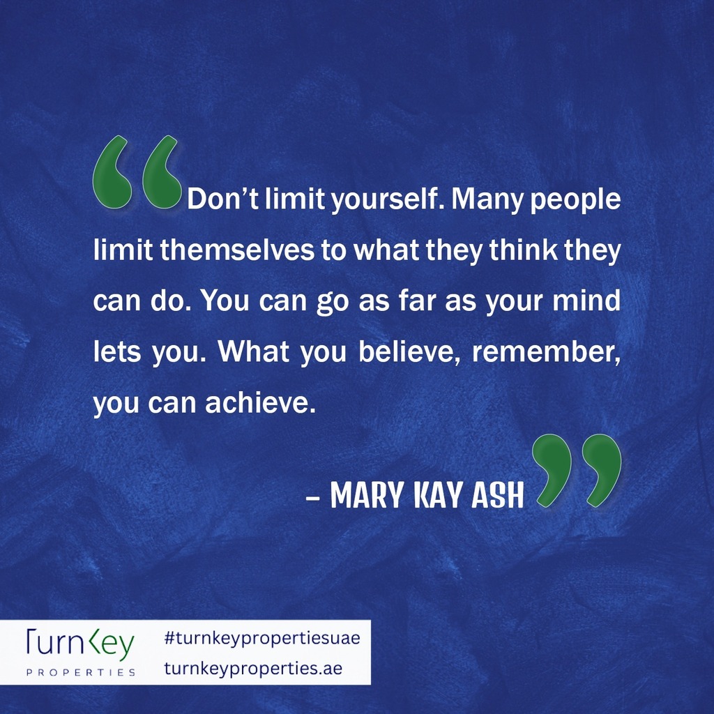 Turnkey Properties on Twitter: "Don't limit yourself. Many people limit ...