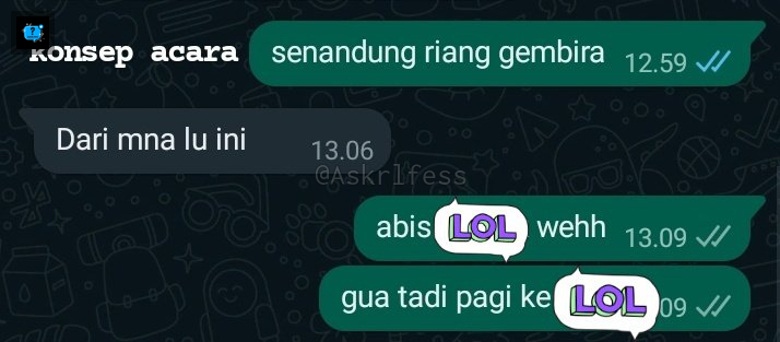 Askrlfess on Twitter: "[askrl] malu bgt fess😭 sender kira dia nanya ...
