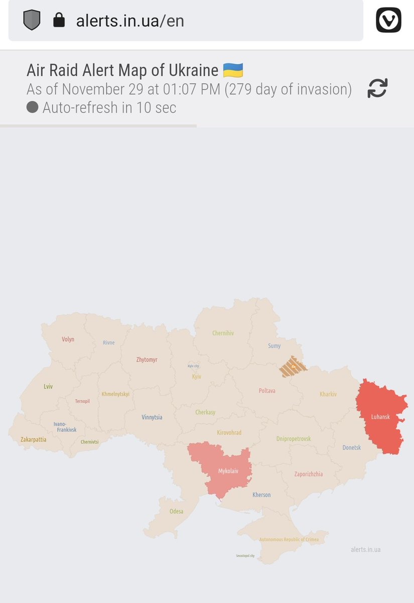 Air raid alerts announced all across Ukraine except for occupied Crimea ...