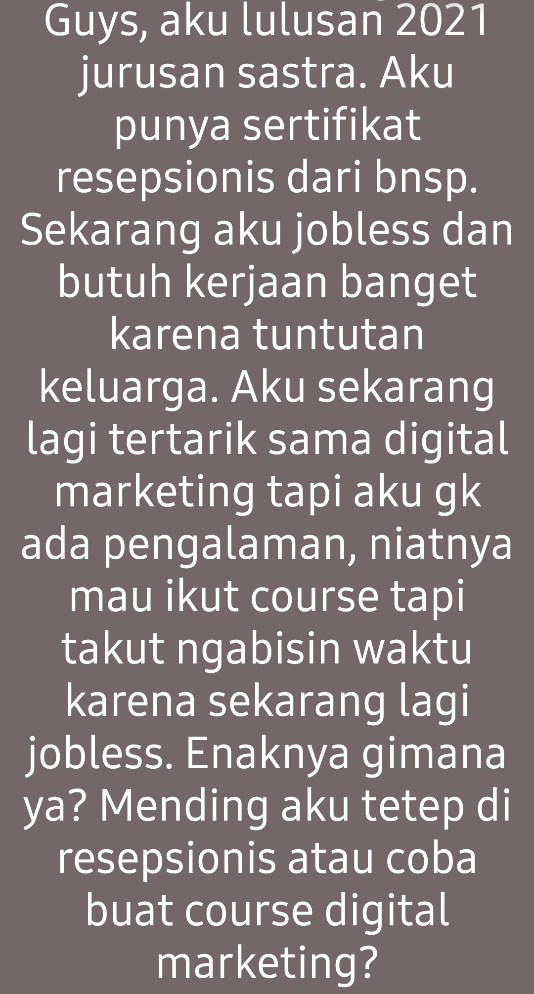 BACA RULES DI (bit.ly/worksfess) on Twitter: "Work! Menurut kalian gimana guys? Thank you 🙏 ...