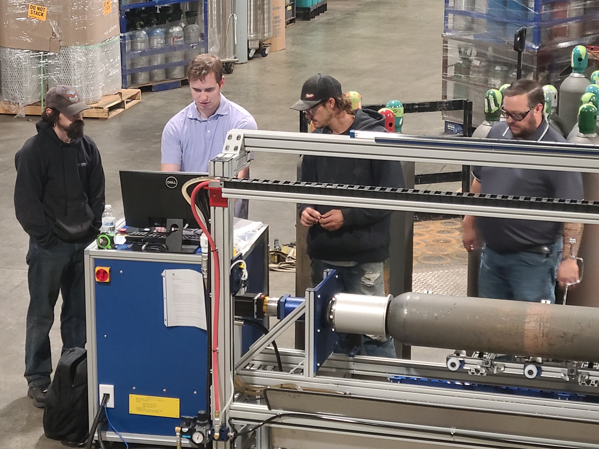 Ultrasonic Cylinder Testing Equipment