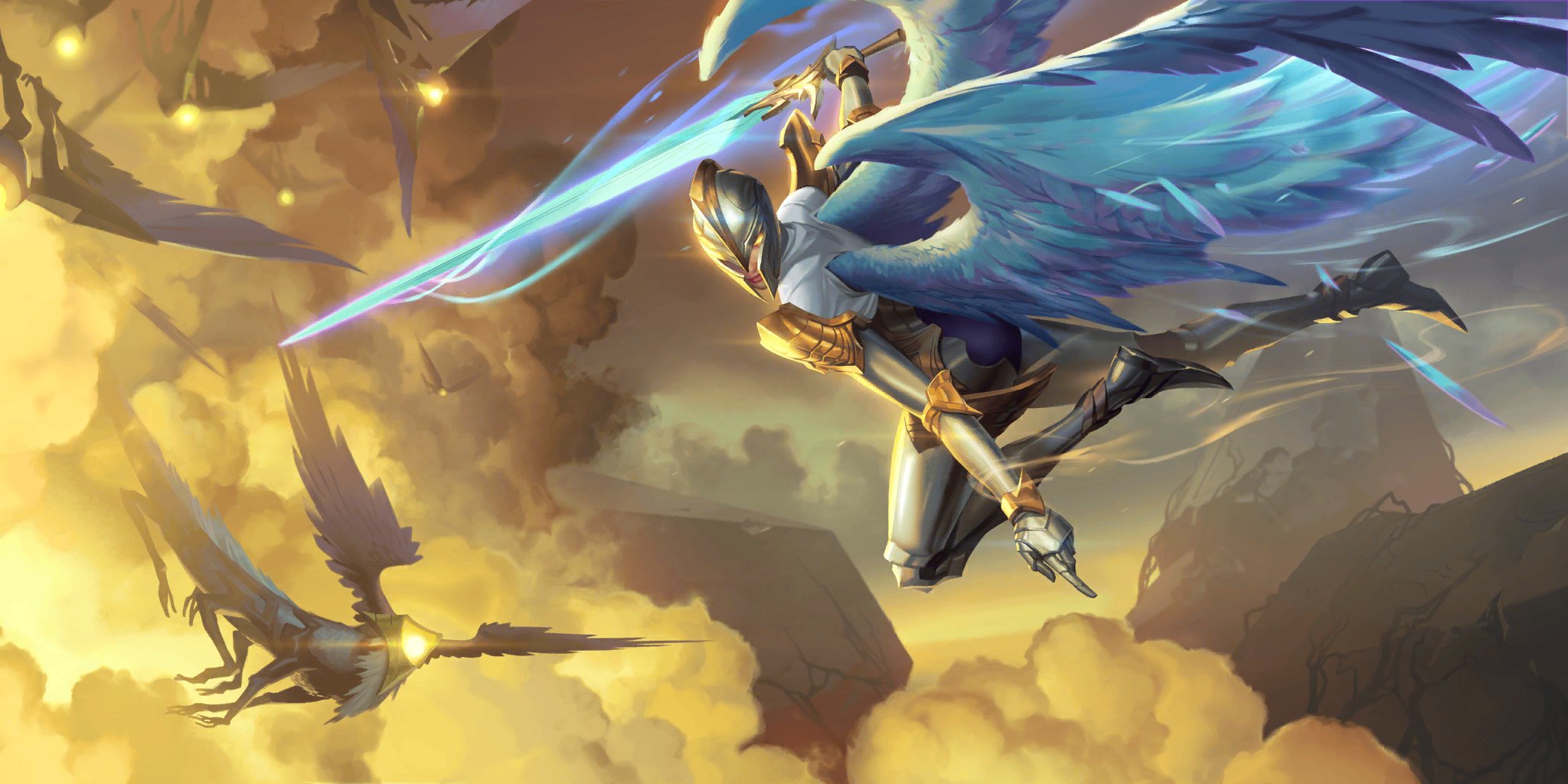 Jumaralo Hex on Twitter: "Kayle Lvl 1 & Lvl 2 Full Artworks - Legends of Runenterra https://t.co ...