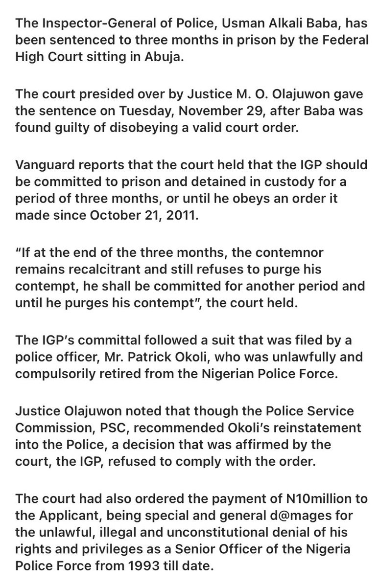 Postsubman On Twitter Just In Court Sentences Igp Usman Baba To