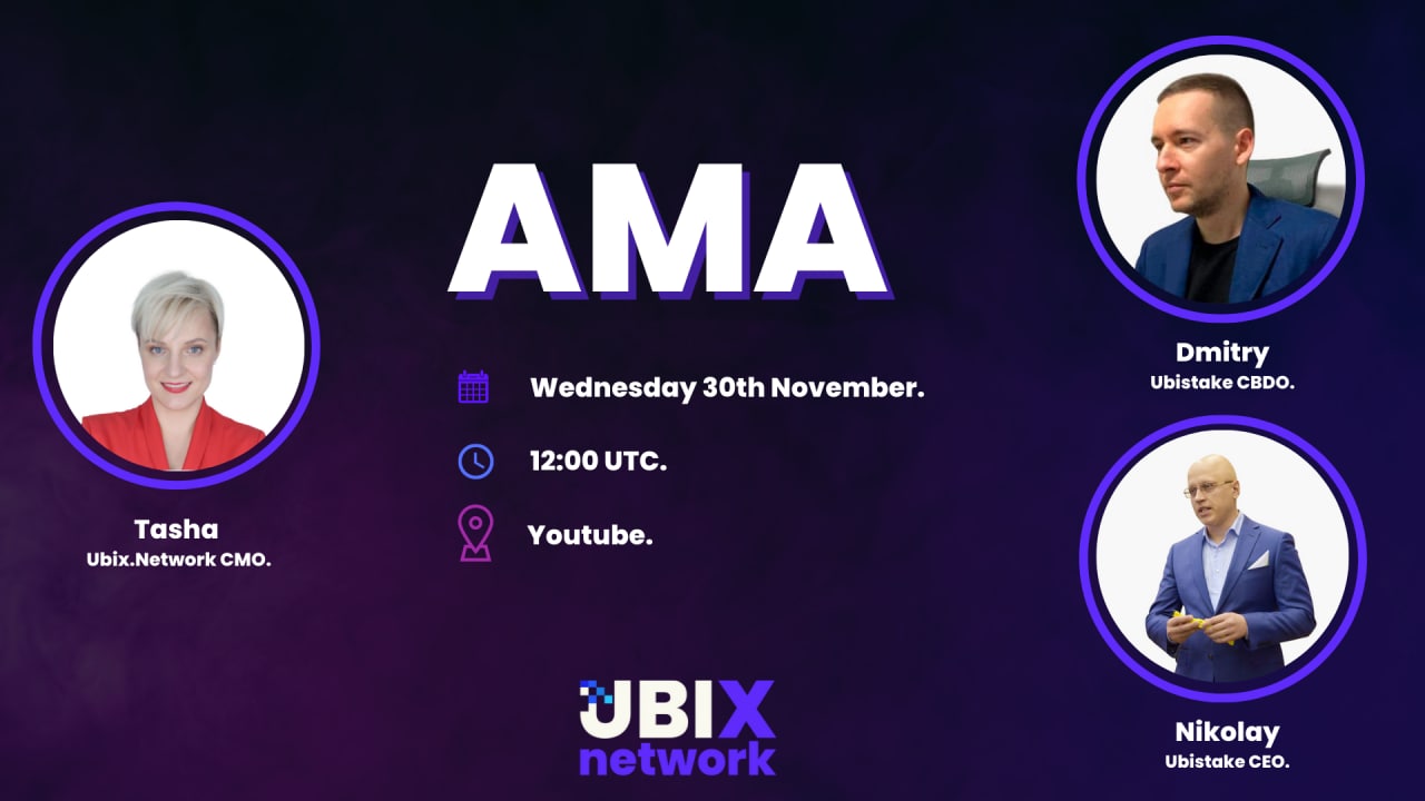 UBIX.Network on Twitter: "@UBIX_Network Are delighted to invite you to an AMA with Dmitry and ...