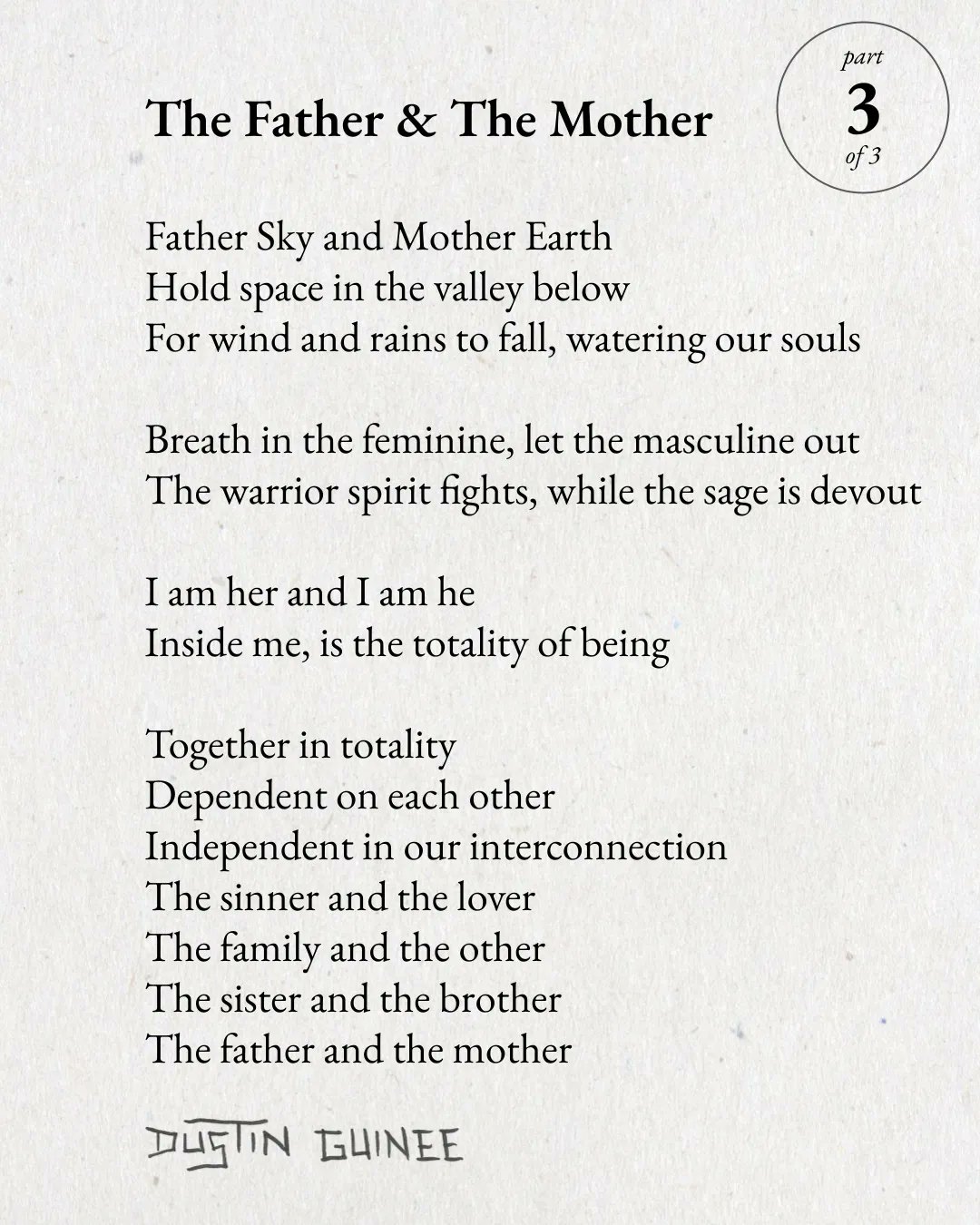 Mother Nature And Father Sky