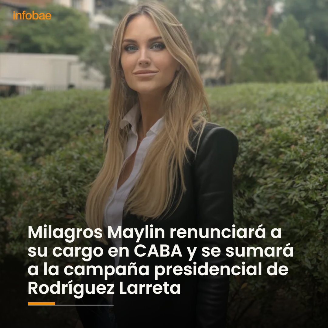 infobae on Twitter: "Milagros Maylin renunciará a su cargo en CABA y se sumará a la campaña ...