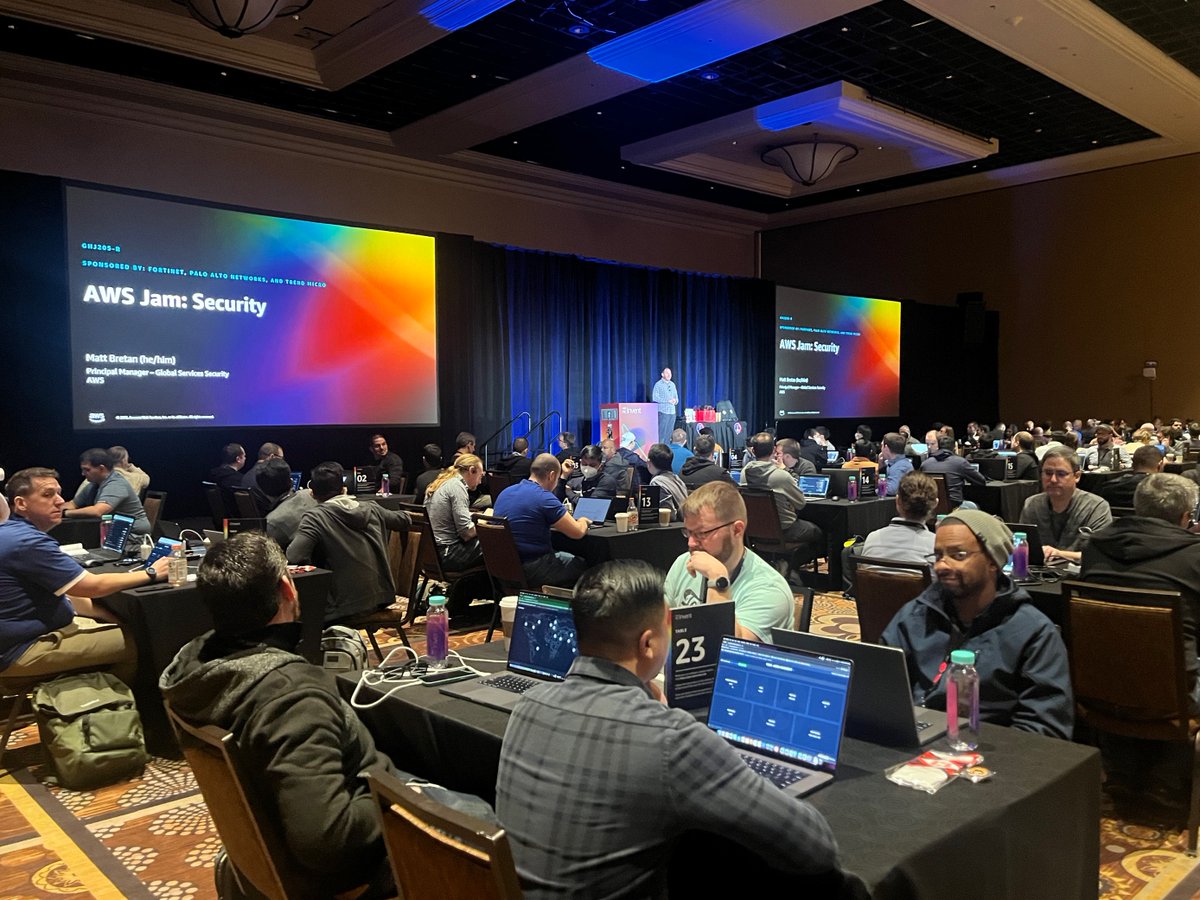 Fortinet on Twitter: "Security Jam, happening NOW in Las Vegas! 💻 🔒 @AWS built a hands-on ...