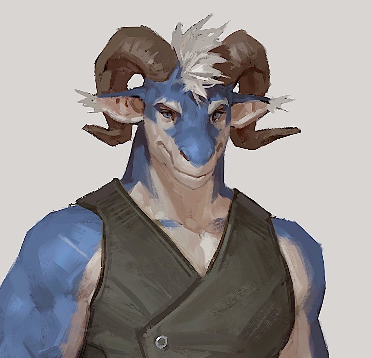 「Workin' on some new threads for the blue」|Taran Fiddlerのイラスト