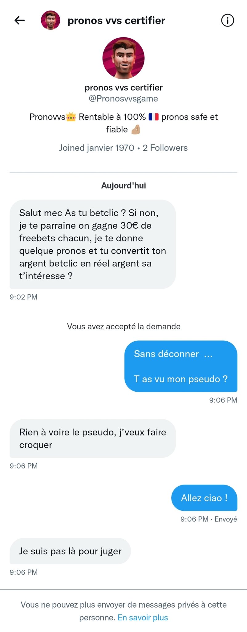 Méta-Brouteur on Twitter: "Pendant ce temps, dans mes dm... https://t.co/FG3Z8kNjfF" / Twitter