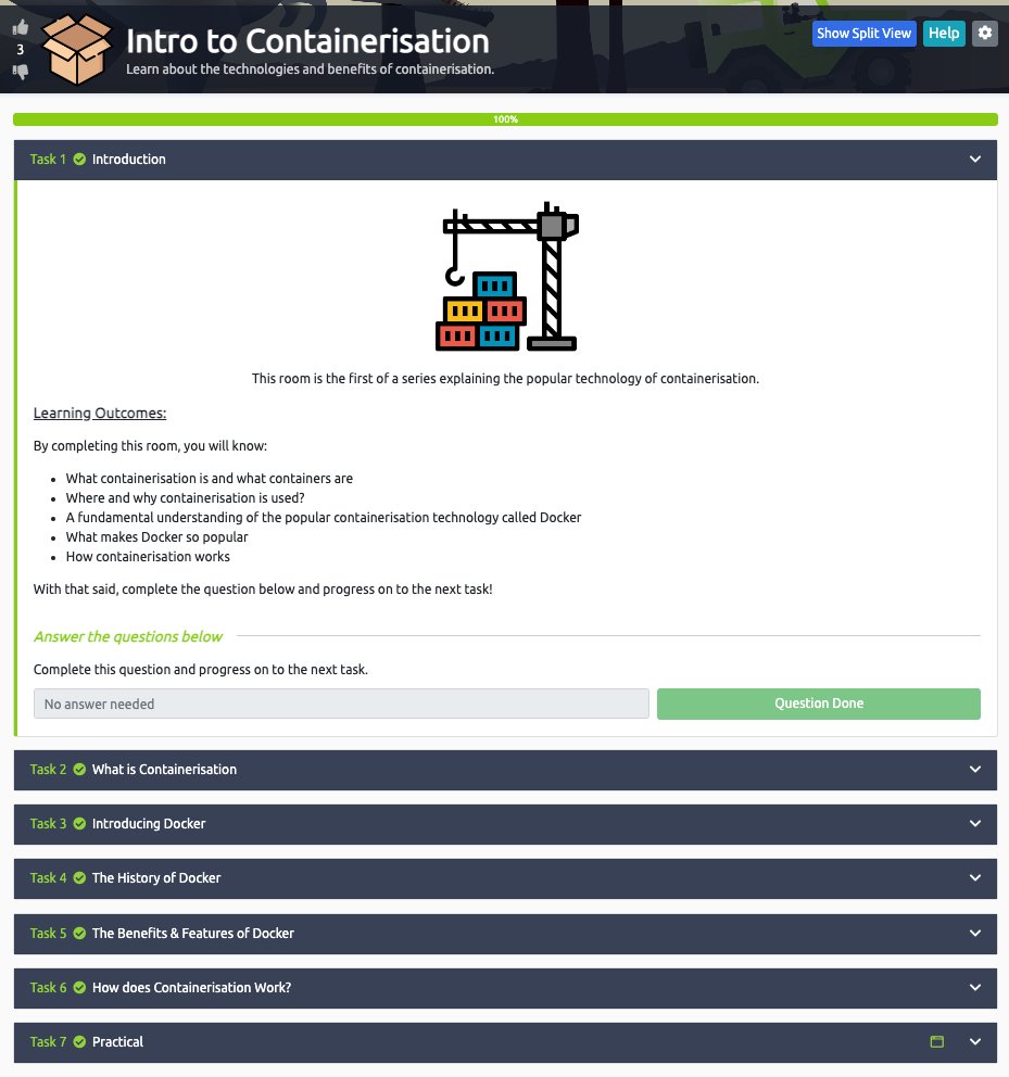 TryHackMe on Twitter: "NEW FREE ROOM: Intro to containers! Learn what Docker is and how it works ...