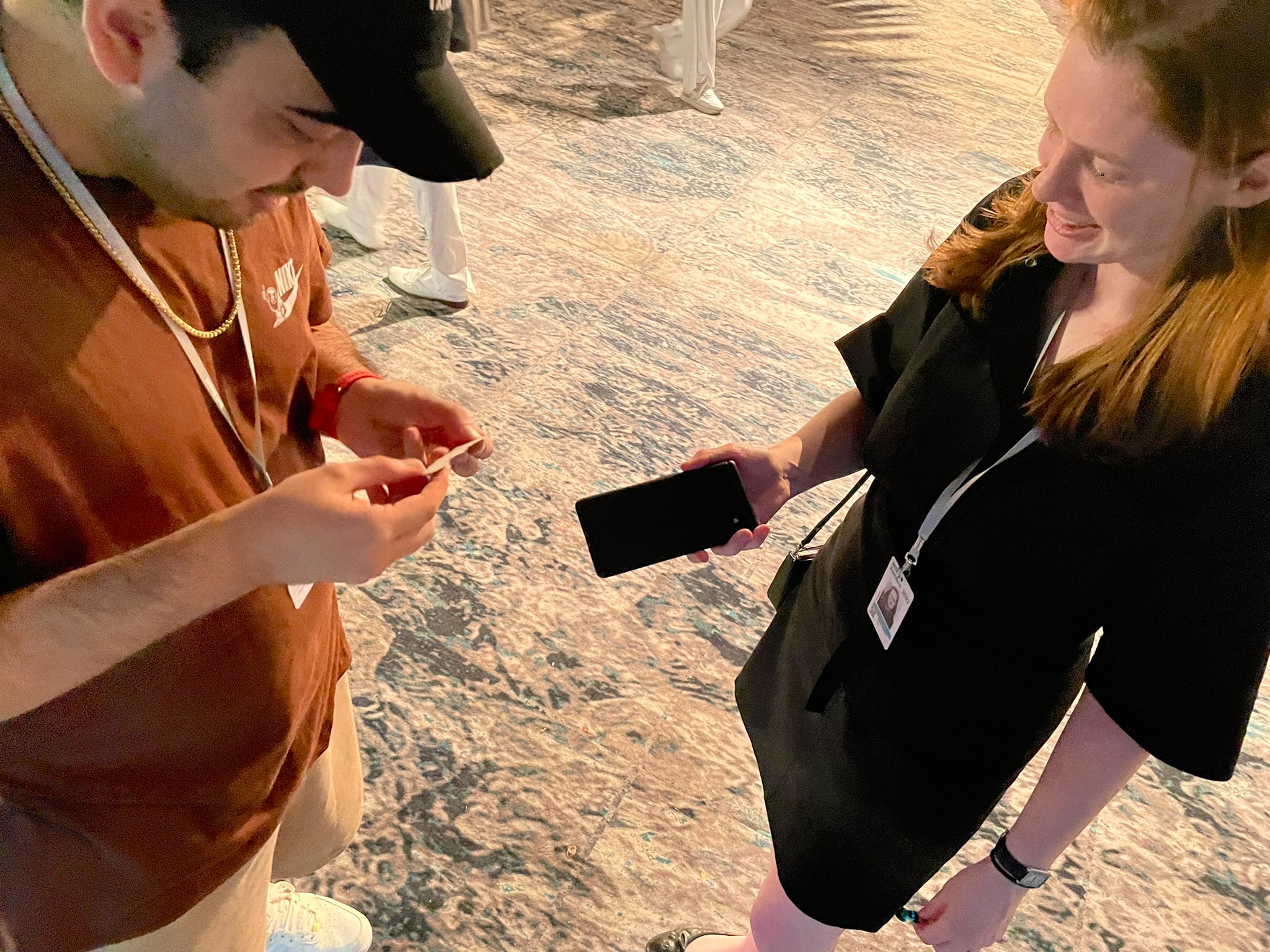 ozzie on Twitter: "An @ArtBasel moment — knighted Kathleen (@breitwoman / @tezos) with our ...