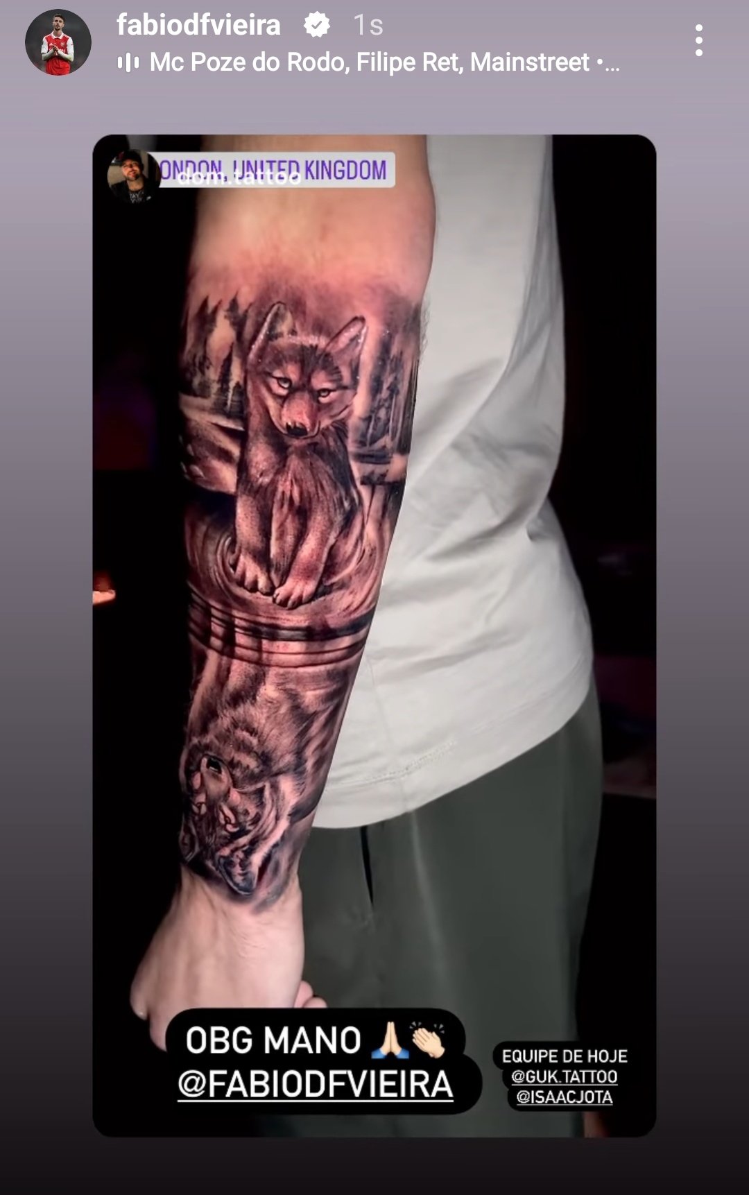 Wolf Reflection Tattoos The Best Wolf Tattoos For Men In 2024