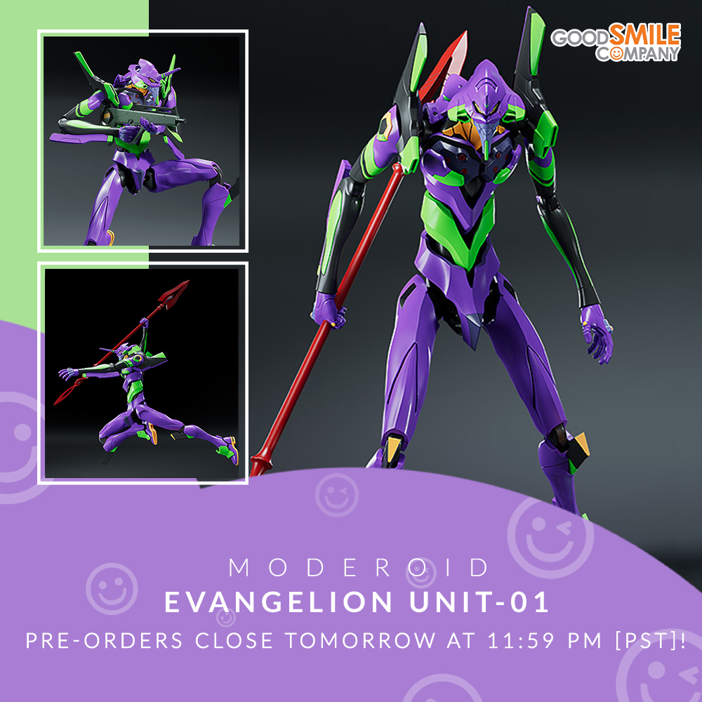 GoodSmile_US @axchibi (Booth #305) on Twitter: "Slay Angels with MODEROID Evangelion Unit-01 ...