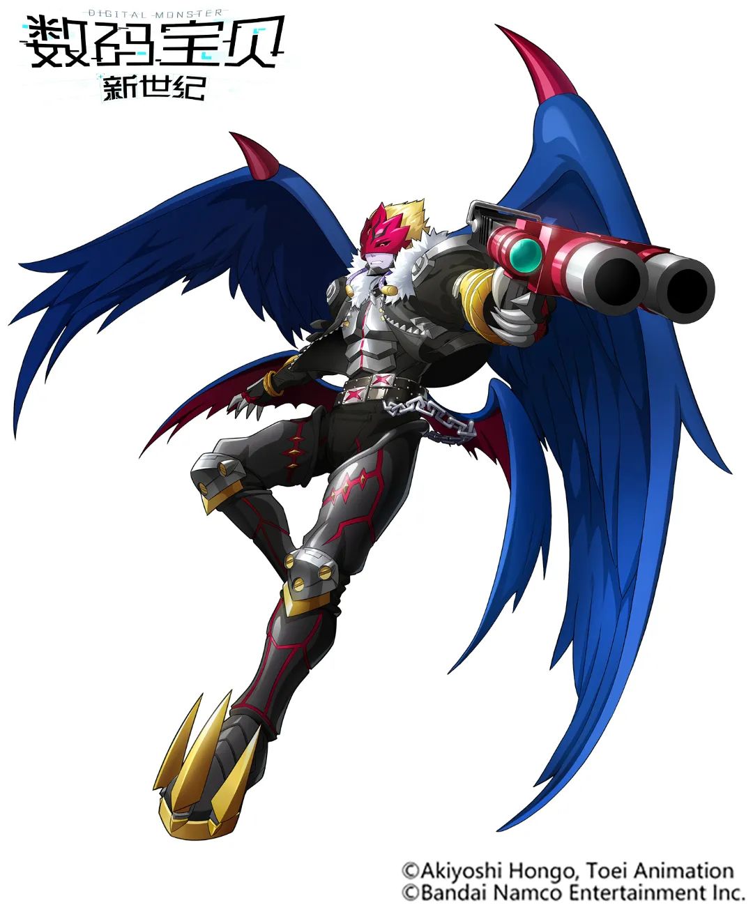 Digimon Belzemon 🐉 Beelzemon Digimon Tamers (wings + Cannon)・3D
