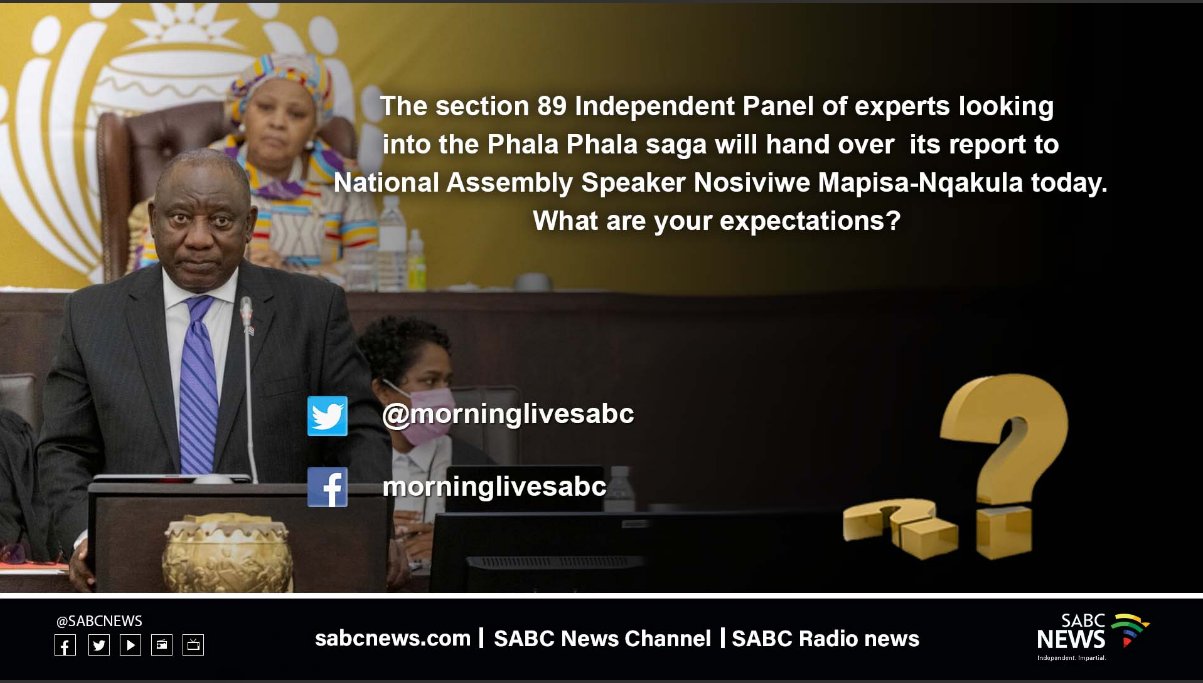 MorningLiveSABC on Twitter: "[QUESTION OF THE DAY] The section 89 Independent Panel of experts ...