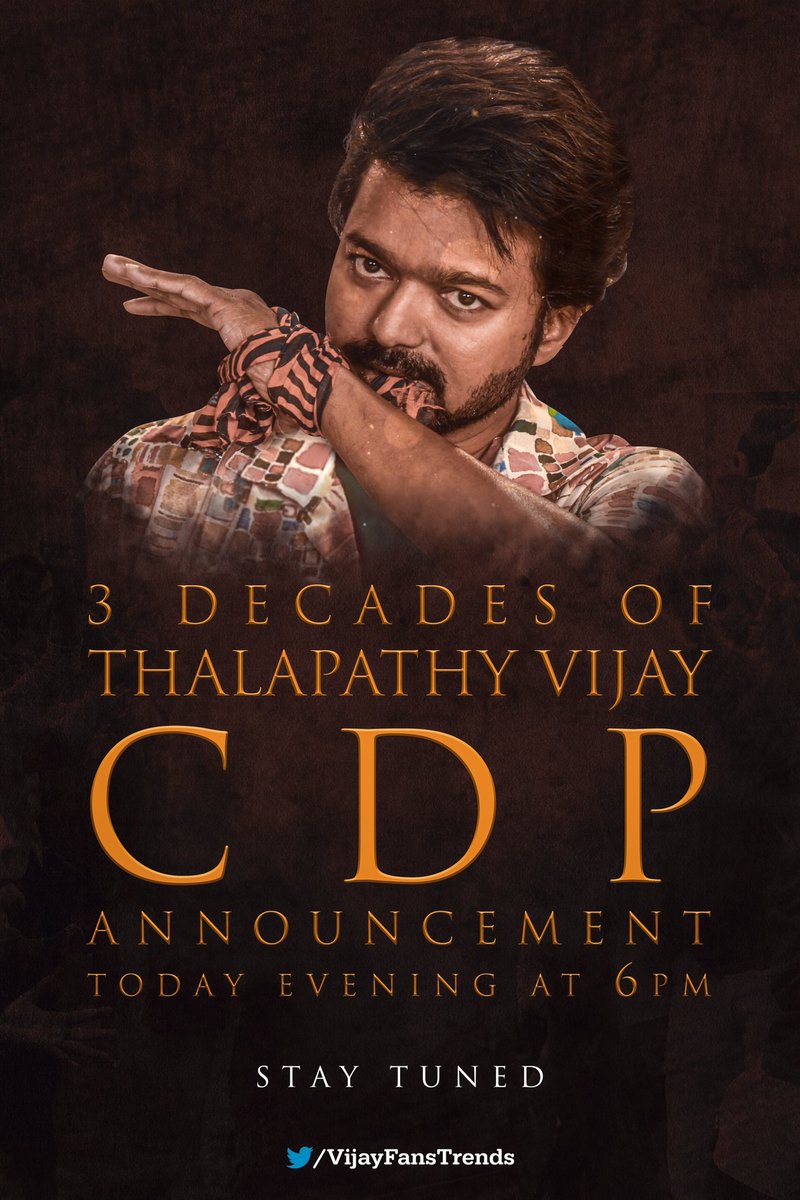 Mayagara ⱽᵃʳⁱˢᵘ on Twitter: "RT @VijayFansTrends: Announcement regarding 3 decades of Thalapathy ...