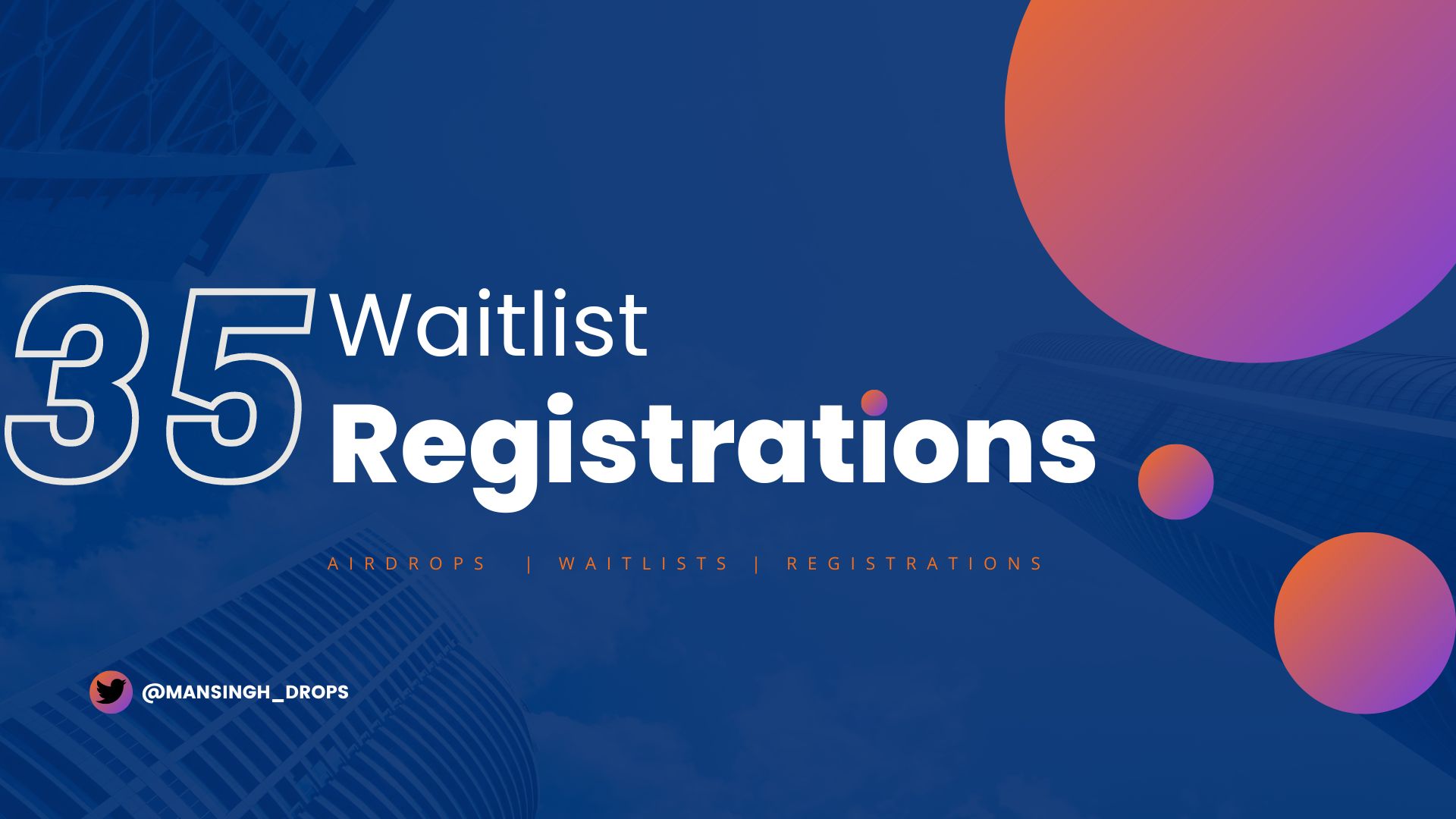 Mansingh Drops ⚡️ || Airdrops 🪂 on Twitter: "35 Early Access Projects. And there Waitlist ...