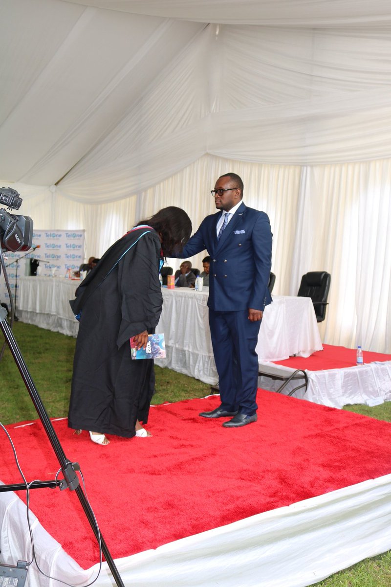 Today we are at TelOne Centre For Learning for its 8th graduation ...