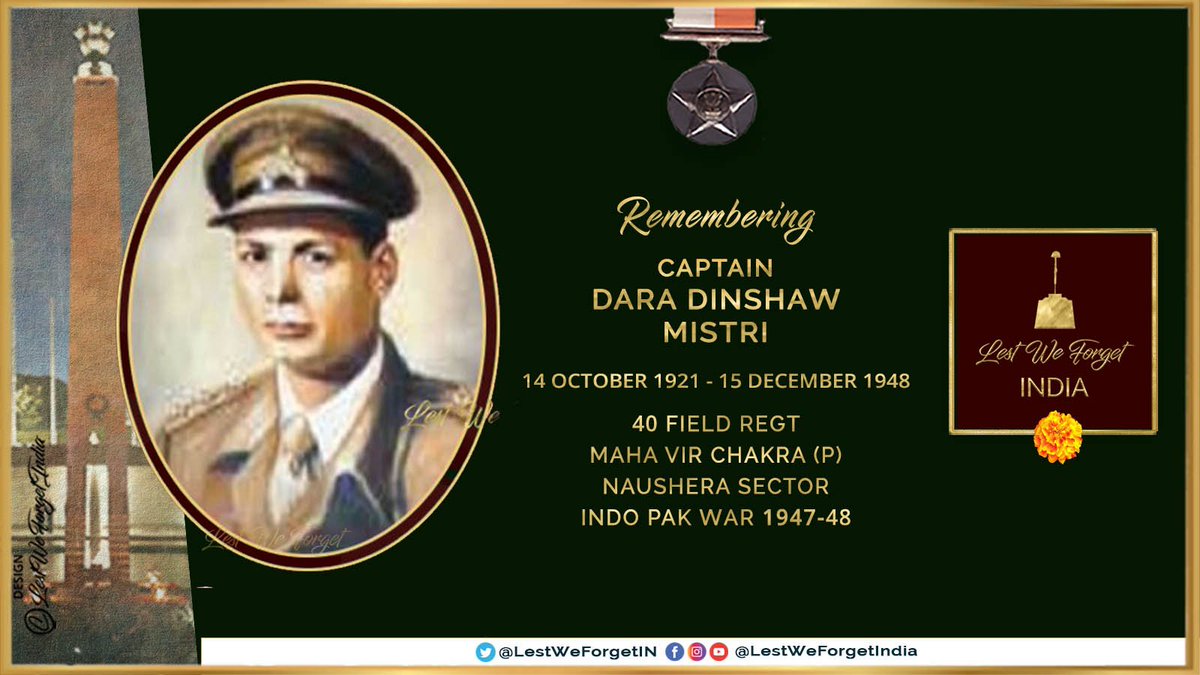 db 🇮🇳 on Twitter: "RT @LestWeForgetIN: #LestWeForgetIndia🇮🇳 Capt Dara Dinshaw Mistry, # ...